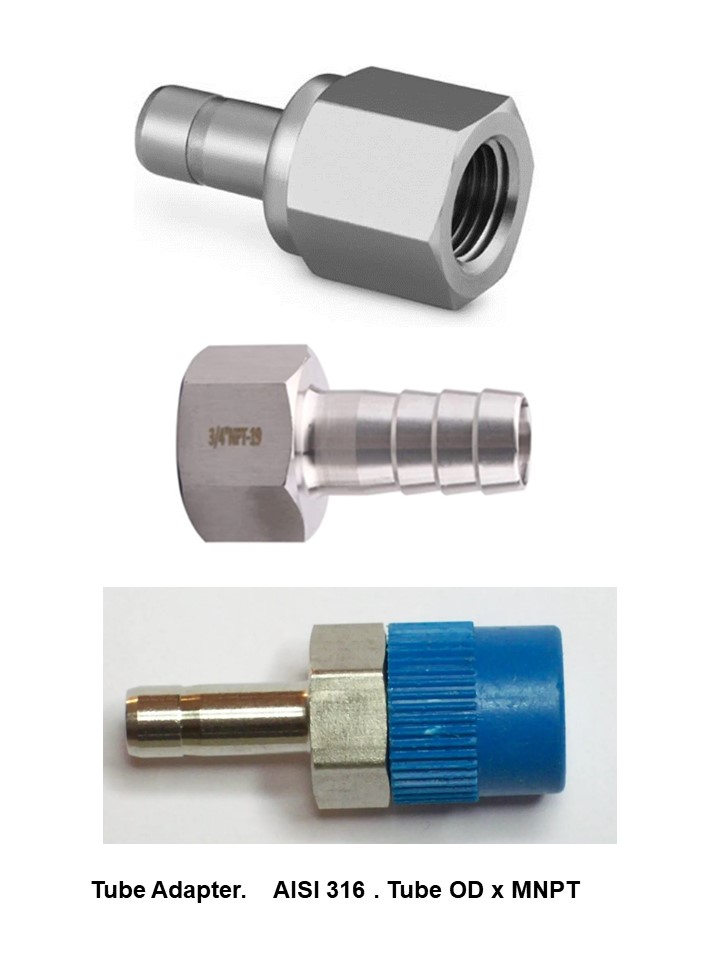 conectores manguera tipo espiga. conexion mnpt x espiga OD